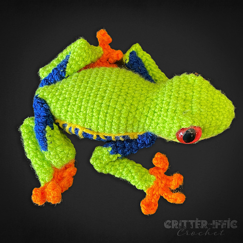 Ravelry: Ruby the Red Eyed Tree Frog pattern by Charlyn Smith