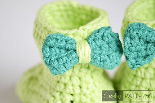 Ravelry: Baby Booties - RAINY SUMMER AND GREEN DELIGHT pattern by Croby ...