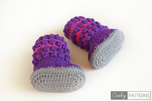 Ravelry: Baby Booties - COLOR MADNESS pattern by Croby Patterns - Doroteja