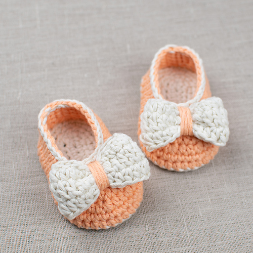 Ravelry: Baby Booties/Flats - Orange Pumpkin pattern by Croby Patterns ...
