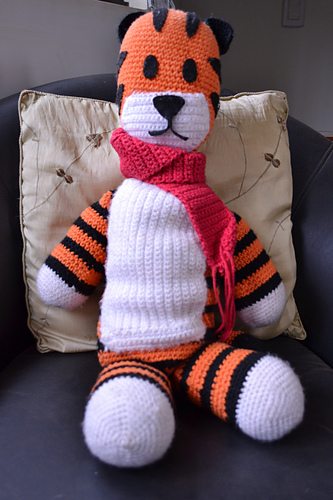 Ravelry: Hobbes (Tiger from Calvin and Hobbes) Amigurumi pattern by ...