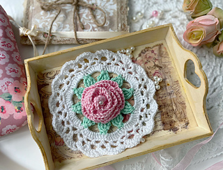 Ravelry: CrochetAlaDia's Rose doily.