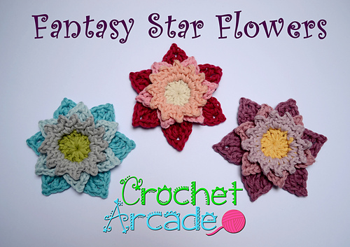 Ravelry: Fantasy Star Flower Crochet pattern by Aneta Izabela