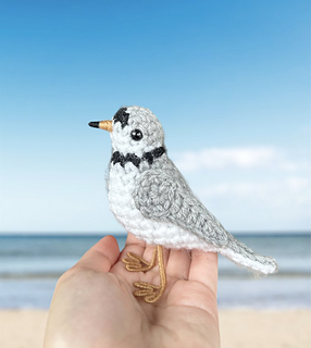 Ravelry: Piping Plover Bird Amigurumi pattern by CrochetCartel Co