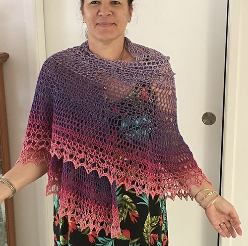 Ravelry: Tiffany Lace Shawl pattern by Crochet Cavalier