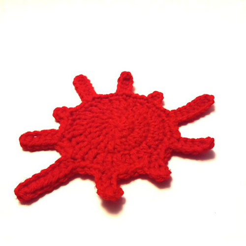 Ravelry: Blood Splatter Coaster pattern by Dani West