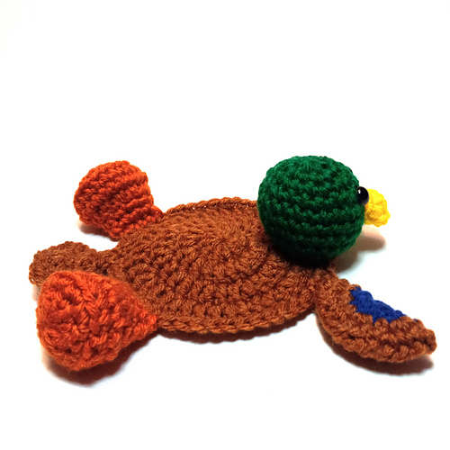 Ravelry: Mallard Duck Coaster pattern by Dani West