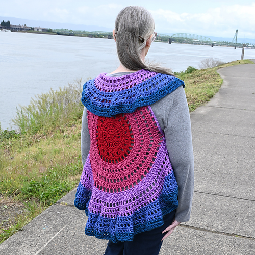Ravelry: Berry Blast Circular Vest pattern by Annaliese Mansfield