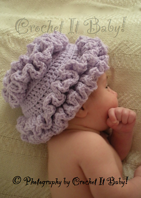 Ravelry: Ruffling Ruffles Hat pattern by Crochet It Baby