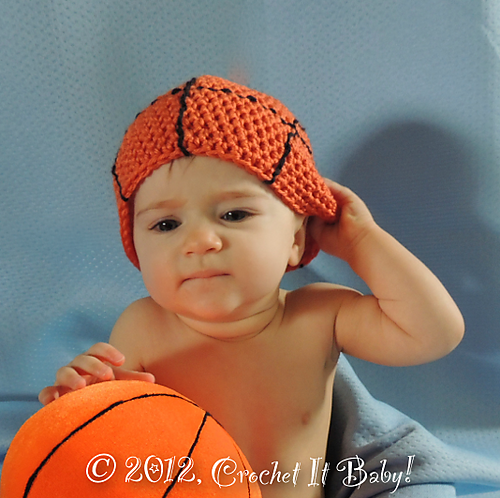 Ravelry: Crochet Basketball Hat pattern by Crochet It Baby