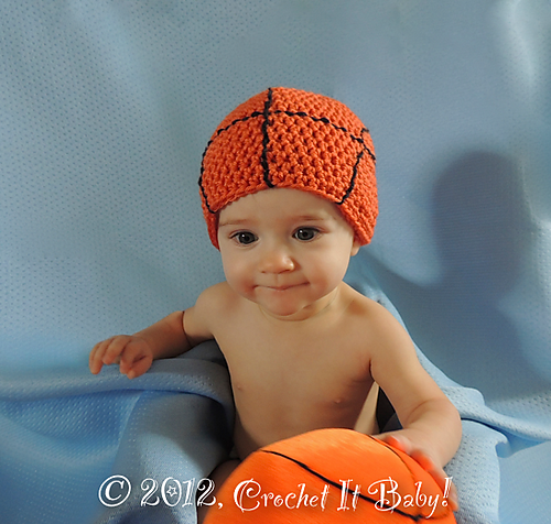 Ravelry: Crochet Basketball Hat pattern by Crochet It Baby