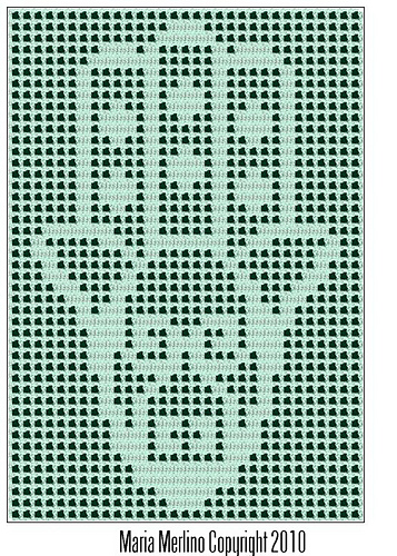 Ravelry: Crochet Filet Hand of Fatima Hamsa Kabbalah Chart Graph ...