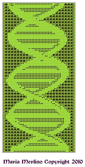 Ravelry: Crochet DNA Filet Graph Chart pattern by Maria Merlino