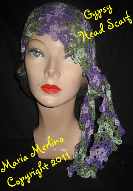 Ravelry: Joan Crawford Silent Movie Gypsy Head Scarf pattern by Maria ...