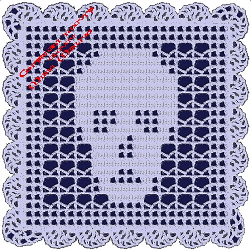 Ravelry: Filet Skull Doily pattern by Maria Merlino