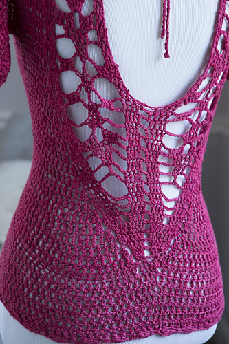 Ravelry: Low-Back Lace Top pattern by Kristin Omdahl
