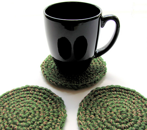 Ravelry: Hemp & Yarn Coasters pattern by Cheryl Kovalik