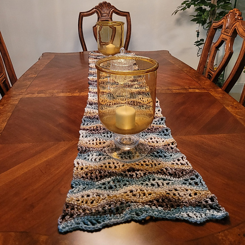 Ravelry: Sea~Wave Table Runner pattern by Judy Malcolm