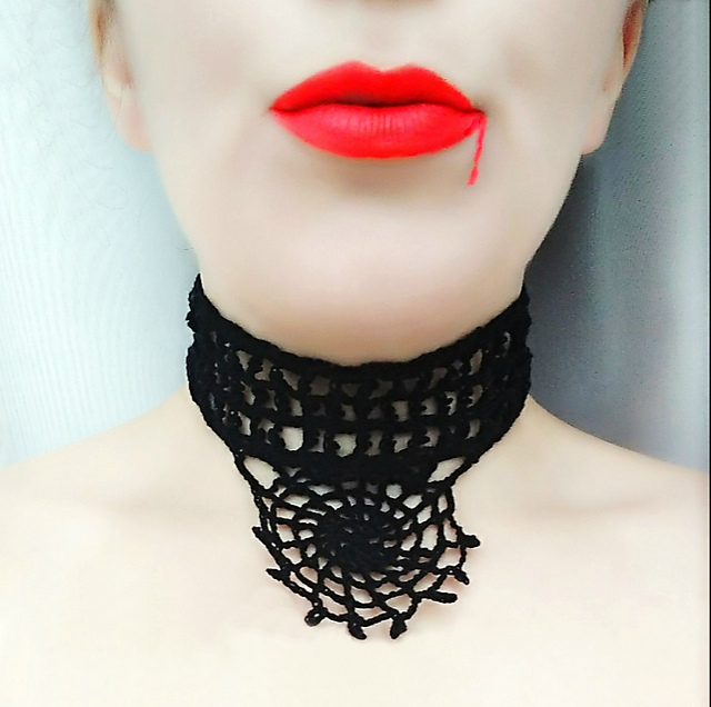 Ravelry: Spider Web Choker pattern by Oksana Belyaeva