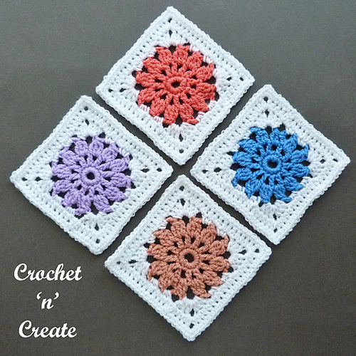 Ravelry: Colour Burst Blanket Square pattern by Crochet 'n' Create