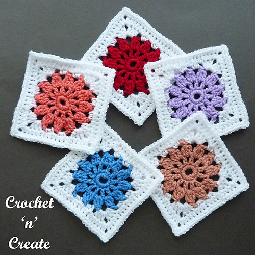 Ravelry: Colour Burst Blanket Square pattern by Crochet 'n' Create
