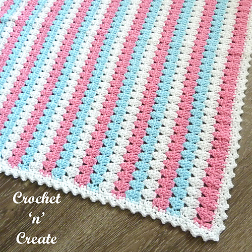 Ravelry: Alternate Stripes Baby Blanket pattern by Crochet 'n' Create