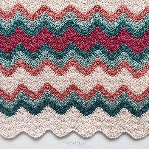 Ravelry: Lazy Wave Baby Blanket pattern by Crochetpedia