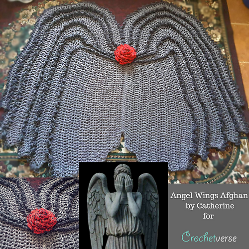 Ravelry: Angel Wings Afghan pattern by Stephanie Pokorny