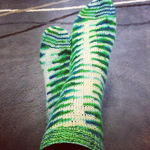 Ravelry: Short Row Shuffle Socks pattern by Kirsten Hall