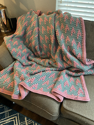 Ravelry: Star Trek Delta Symbol Blanket pattern by Ashley Casteel