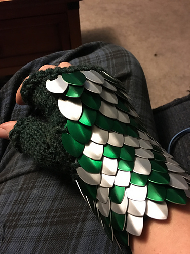 Ravelry: Scale Mail Gauntlets pattern by Crysta McKenney