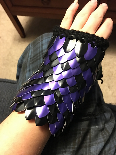 Ravelry: Scale Mail Gauntlets pattern by Crysta McKenney