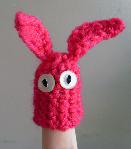 Ravelry: Bunny finger puppet pattern by Nicola Schofield