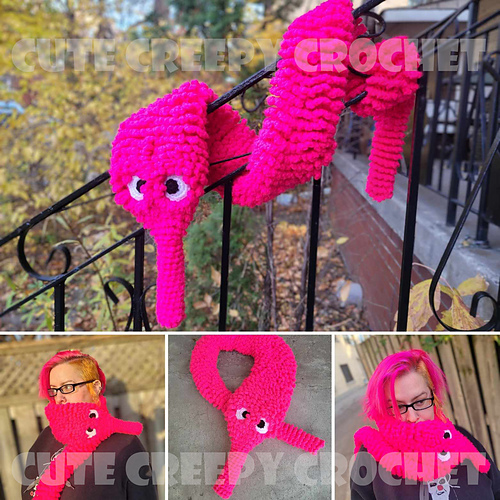 Ravelry: Fuzzy Worm Scarf pattern by Chae Aitchison (CuteCreepyCrochet)