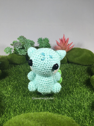 Ravelry: Chibi Baby Ivysaur pattern by Kawaii Nerdy Crochet