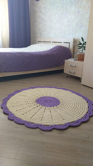 Ravelry: Purple rug pattern by Vika Alexandrovna