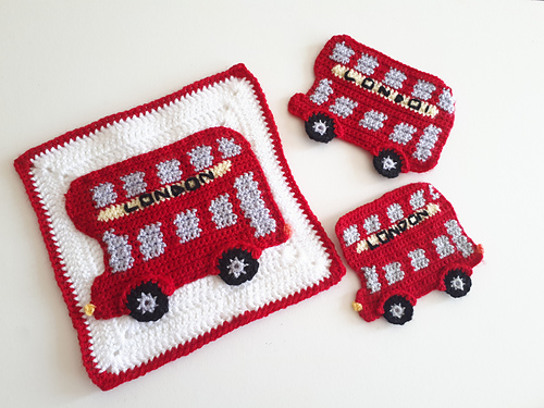 Ravelry: London Bus pattern by Lisa Hooper