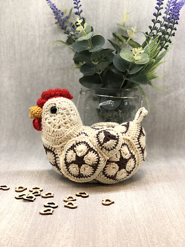 Ravelry: African Flower Chicken 1 pattern by Sarah Barratt