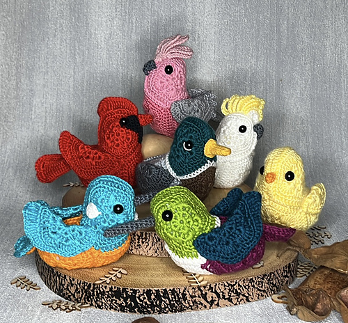 Ravelry: Mini African Flower Galah pattern by Sarah Barratt