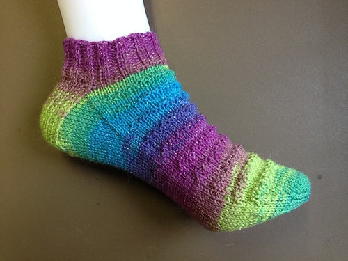Ravelry: Roman Rainbow 4 Ply Socks pattern by Cutterly Knitted
