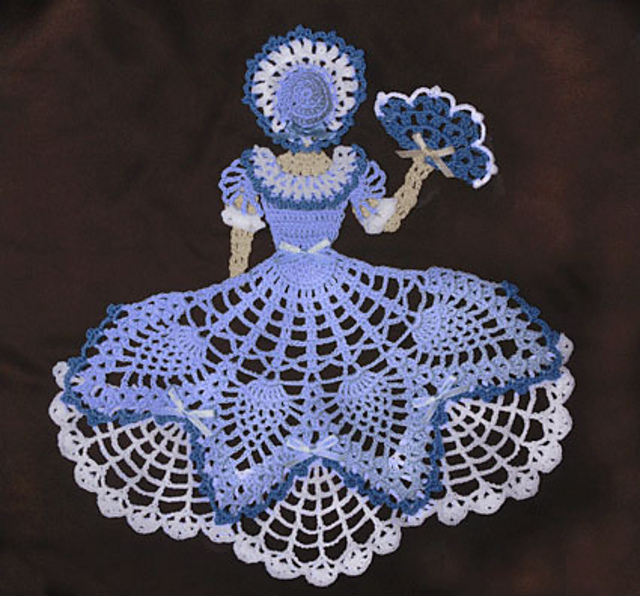 Ravelry: 0655 Miss Belle Crinoline Girl Doily pattern by Cylinda D. Mathews