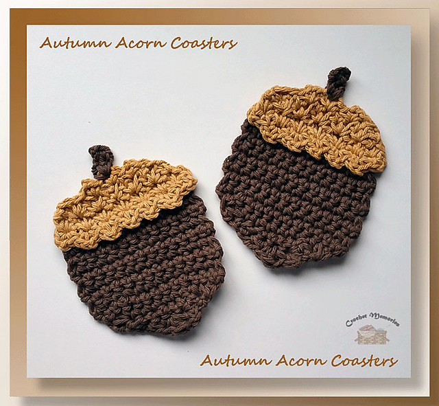 Ravelry: Autumn Acorn Coasters pattern by Cylinda D. Mathews