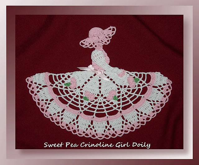 Ravelry: Sweet Pea Crinoline Girl Doily (Item #0489) pattern by Cylinda ...