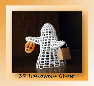 Ravelry: 3D Halloween Ghost pattern by Cylinda D. Mathews