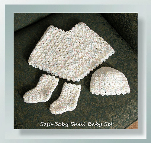 Ravelry: Soft Shell Baby Set pattern by Cylinda D. Mathews
