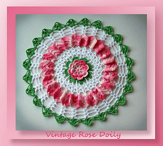 Ravelry: Vintage Rose Doily pattern by Cylinda D. Mathews