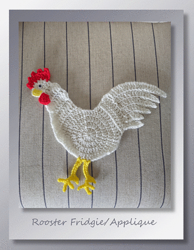 Ravelry: Rooster Applique pattern by Cylinda D. Mathews