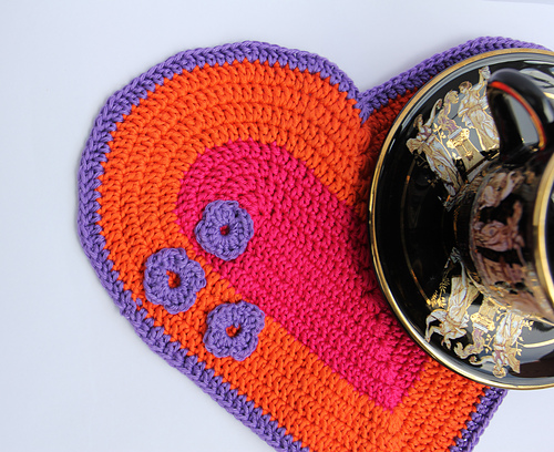 Ravelry: Heart PotHolder pattern by Beauty Crochet Pattern