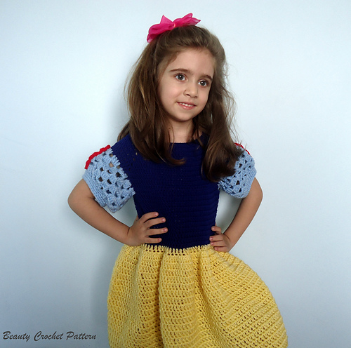 Ravelry: Princess Snow White Dress pattern by Beauty Crochet Pattern