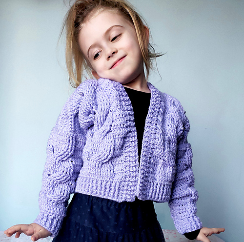 Ravelry: Cable Girls Cardigan pattern by Beauty Crochet Pattern